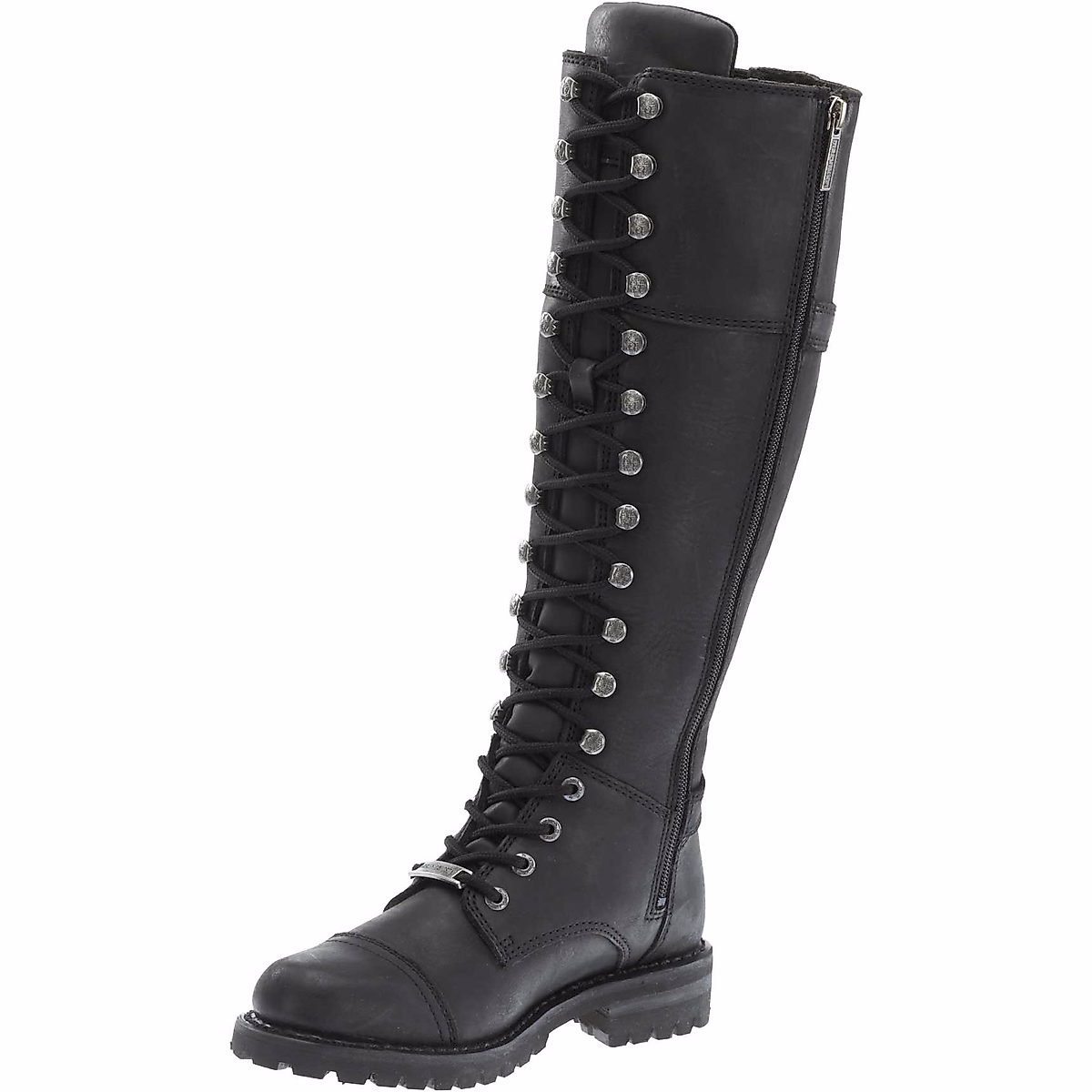 Harley-Davidson Footwear Women's Beechwood Leather Motorcycle Fashion Boot, Black, 10