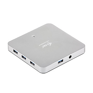 i-tec USB 3.0 10-Port Metal Charging Hub with Power Adapter 10x USB 3.0 Ports for Windows MacOS Linux Android