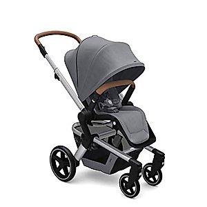 Joolz Hub+ - Parent Facing Stroller for Babies 6 Months+ (Up to 50 lbs) - Compact & Stylish - Easy Fold - One-Hand Steering - LED Lights - XXL Sunhood - Superior Comfort (Gorgeous Grey)
