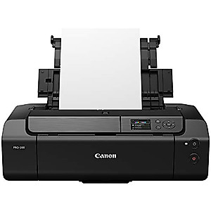 Canon PIXMA PRO-200 Wireless Professional Color Photo Printer, Prints up to 13"X 19", 3.0" Color LCD Screen, & Layout Software and Mobile Device Printing, Black