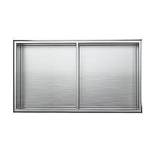 Jolitac Stainless Steel Shower Niche Inwall 12" X 24", Double Placed Tiers Bathroom Storage Shelf Niche Perfect for Shampoo and Soap Storage