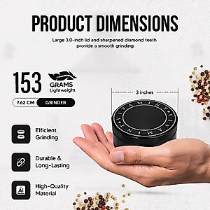 Spice Grinder with Container - Large