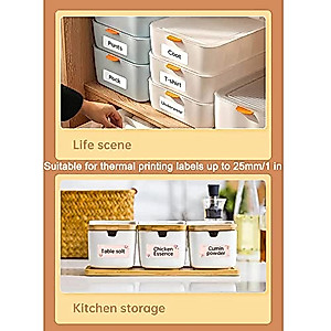 Label Printer 2022 Upgrade, Bluetooth Portable Wireless Label Maker Machine for Label Tape up to 1in, Smart Mini Sticker Printer with 2 Label Rolls