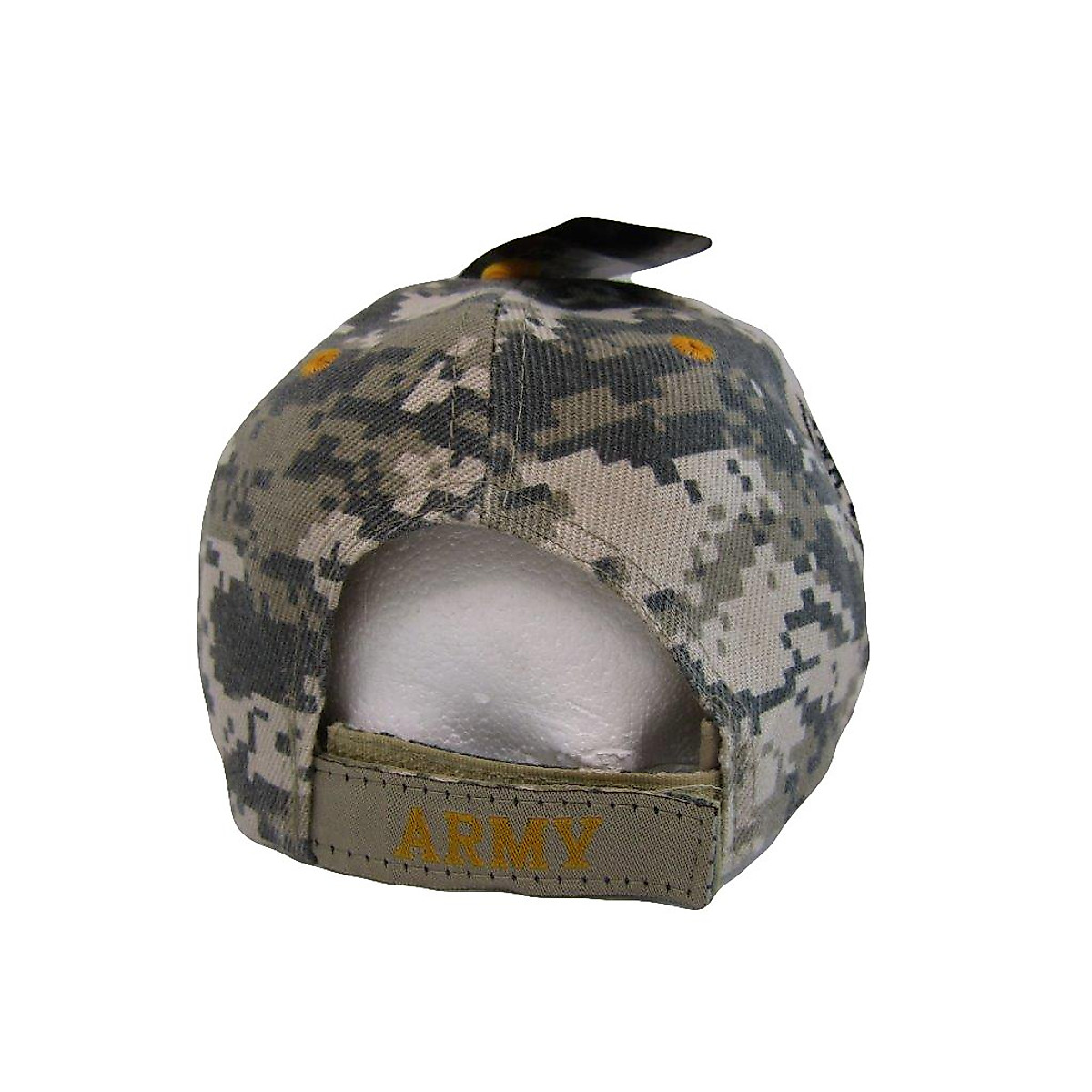 U.S. Army Retired Digital Camo Camouflage Shadow Black Embroidered Cap Hat