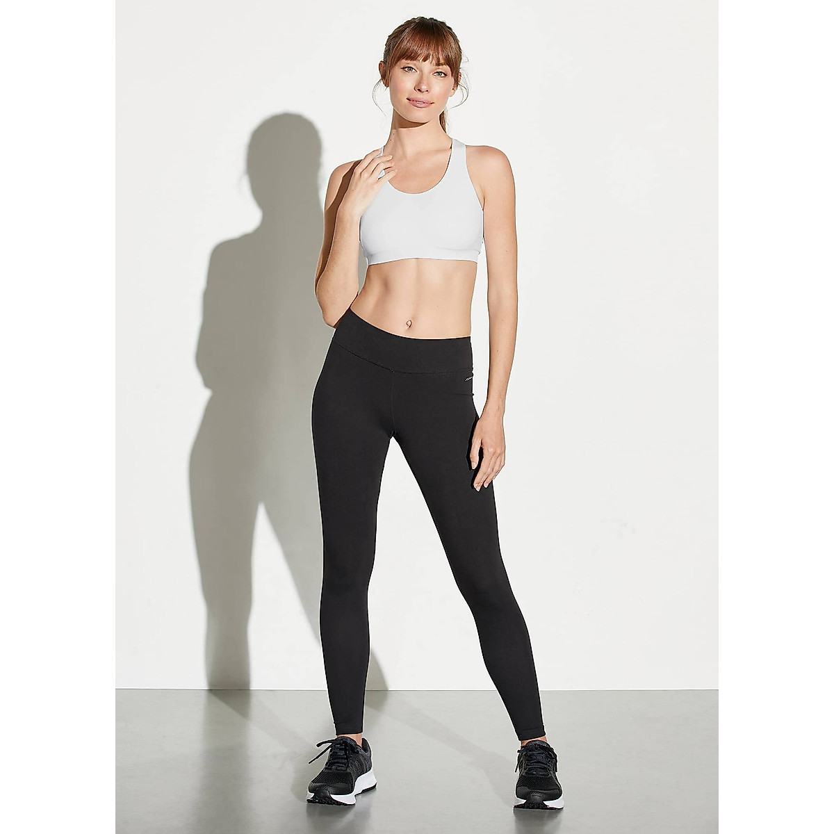 Jockey Women's Activewear Cotton Stretch Ankle Legging, Black, S