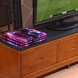 OUFGBCX Anime Boy Kamado Tanjiro PS4 Pro Controller and Console Skin Sticker Protective Cover Wireless/Wired Gamepad Full Body Vinyl Decal Skin, white-style, for