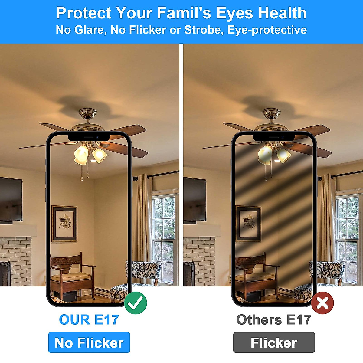 TAIYALOO E17 LED Bulb Dimmable, 10W Microwave Oven Bulb, Warm White 3000K, 100W Halogen Bulb Replacement for Stove Top, Range Hood, E17 Intermediate Base Appliance Light Bulb (2 Pack)