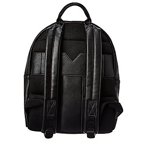 Ted Baker Men's WAYNOR House Check PU Backpack, Black, O/S