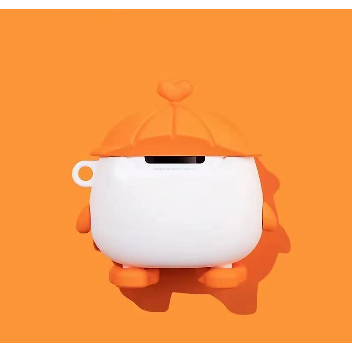 Compatible with AirPods 3 Case Cover, Cute Silicone Protective Cover for Apple AirPod 3rd Generation 2021 with Keychain for Women Men Girls, Funny Anime Shockproof Case for Airpods 3 (Orange Duck)