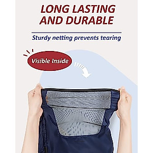 Packing Cubes for Suitcases, BAGSMART 6 Carry On Suitcase Organizer Bags Set Travel Packing Cubes for Women, Lightweight Luggage Organizer Bags with Shoe Bag & Luandry Bag,Navy Blue