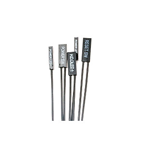 NOYITO Motherboard Extension Cable Set 22AWG Silver Plated Cable Gold-Plated Plug Power SW Power LED HDD LED Reset SW Four Kinds Extension Cable for PC DIY (0.3 Meters, Black)