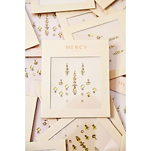 Gigi Gold Bindi ✮ Crystal Indian Bindi Face Jewels Gold Multi Packet