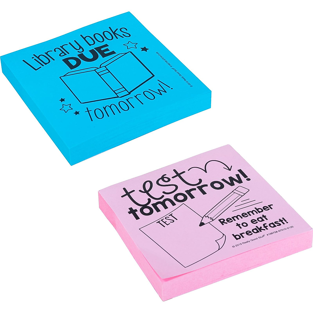 Really Good Stuff School-to-Home Sticky Note Reminders 6 Pack 600 Pages