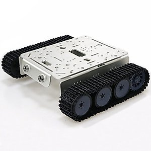 YCKJ Professional Smart Tank Car Chassis with High Torque DC Motors, TP200 Remote Control Metal Robotic Platform Robot Accessories Kit for Arduino Uno, Raspberry Pie, STM32, DIY STEAM Education
