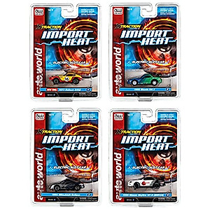 Auto World Xtraction Import Heat 1999 Nissan Skyline GTR (White/Black) HO Scale Slot Car