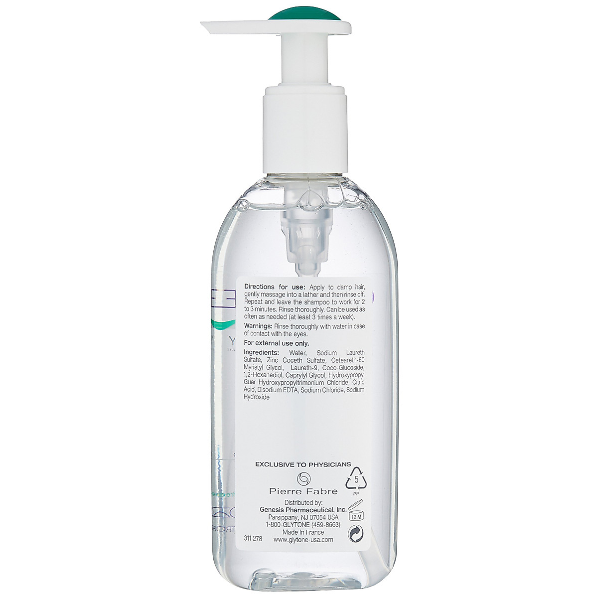 Ducray Sensinol Physioprotective Calming Shampoo, 0.58 lb.