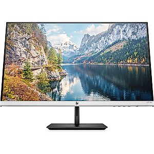 HP 27-inch Monitor with Height Adjust (27f 4K, Natural Silver and Black)