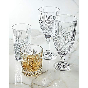 Crystal Glass Water Goblets, 16 Ounce Elegant Crystal Glasses for Water, Juice, Beer, Wine, and Cocktails, Iced Beverage Glassware – Set of 4