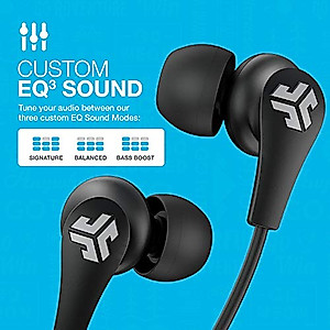 JLab JBuds Pro Bluetooth Wireless Signature Earbuds | Titanium 10mm Drivers | 6-Hour Battery Life | Music Controls | Noise Isolation | Bluetooth 4.1 Extra Gel Tips and Cush Fins | Black