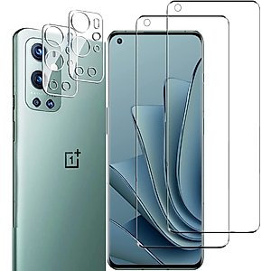 KZLVN [2+2 Pack] Oneplus 10 Pro Screen Protector Tempered Glass,Camera Lens Protector [Touch Sensitive][Fingerprint Support][9H Hardenss][No Bubbles] for Oneplus 10 Pro