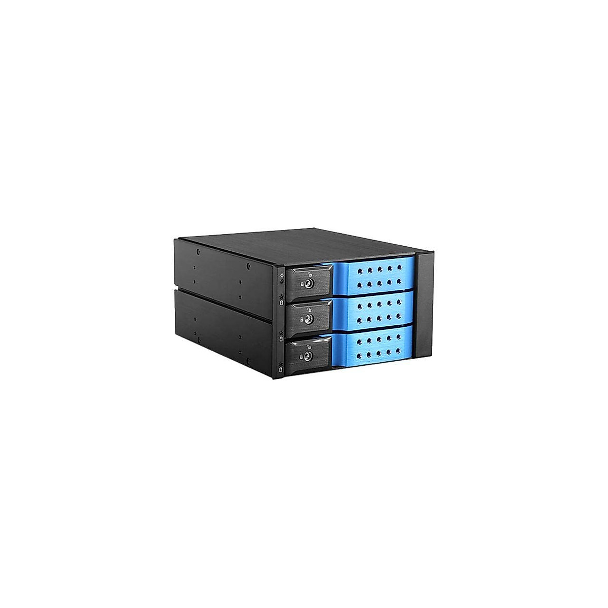 ISTAR BPN-DE230HD-BLUE Trayless 2X 5.25 to 3X 3.5 12Gb/s HDD Hot-swap Rack