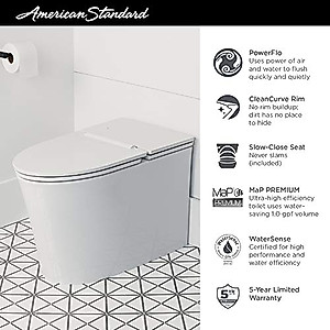 American Standard 2548A100.020 Studio S Toilet, White