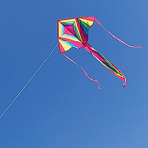 In the Breeze 3313-45 Inch Dayglow Fly-Hi Kite - Fun, Easy Flying Kite