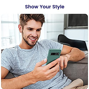 OTOFLY Designed for Pixel 7 Case, Silicone Shockproof Slim Thin Phone Case for Google Pixel 7 6.3 inch (Pine Green)