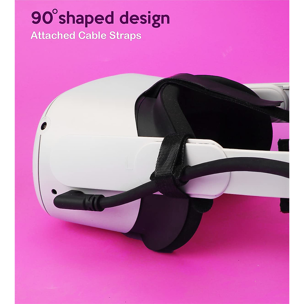 Link Cable for Oculus Quest 2, Virtual Reality Headset Cable for Oculus Quest 2, Steam VR, Fast Charing High Speed PC Data Transfer USB 3.0 to USB C - 10FT (3M)