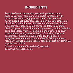 WholeHearted Whole Grains with Pork Beef & Lamb Dry Dog Food 30 lbs.