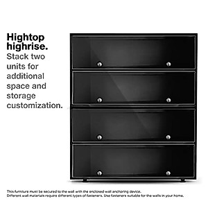 Sneaker Throne Shoe Rack with Lights for Up To 6 Pairs of Shoes, Black - Sleek Wood Shoe Shelf with Sliding Doors For Bedrooms, Outdoors, Garages - Premium Shoe Organizers and Storage for Closets