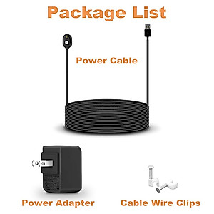 Taken 30ft/9m Arlo Ultra Cable, Weatherproof Outdoor/Indoor Magnetic Charging Cable and Power Adapter for Arlo Ultra 4K, Ultra 2, Arlo Pro 3, Pro 4