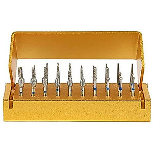 High Speed Diamond Bur Set with Aluminium Alloy Shelf
