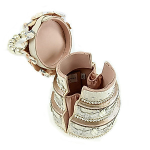 Mary Frances I Do Beaded Wedding Cake Top Handle Bridal Bag, Ivory