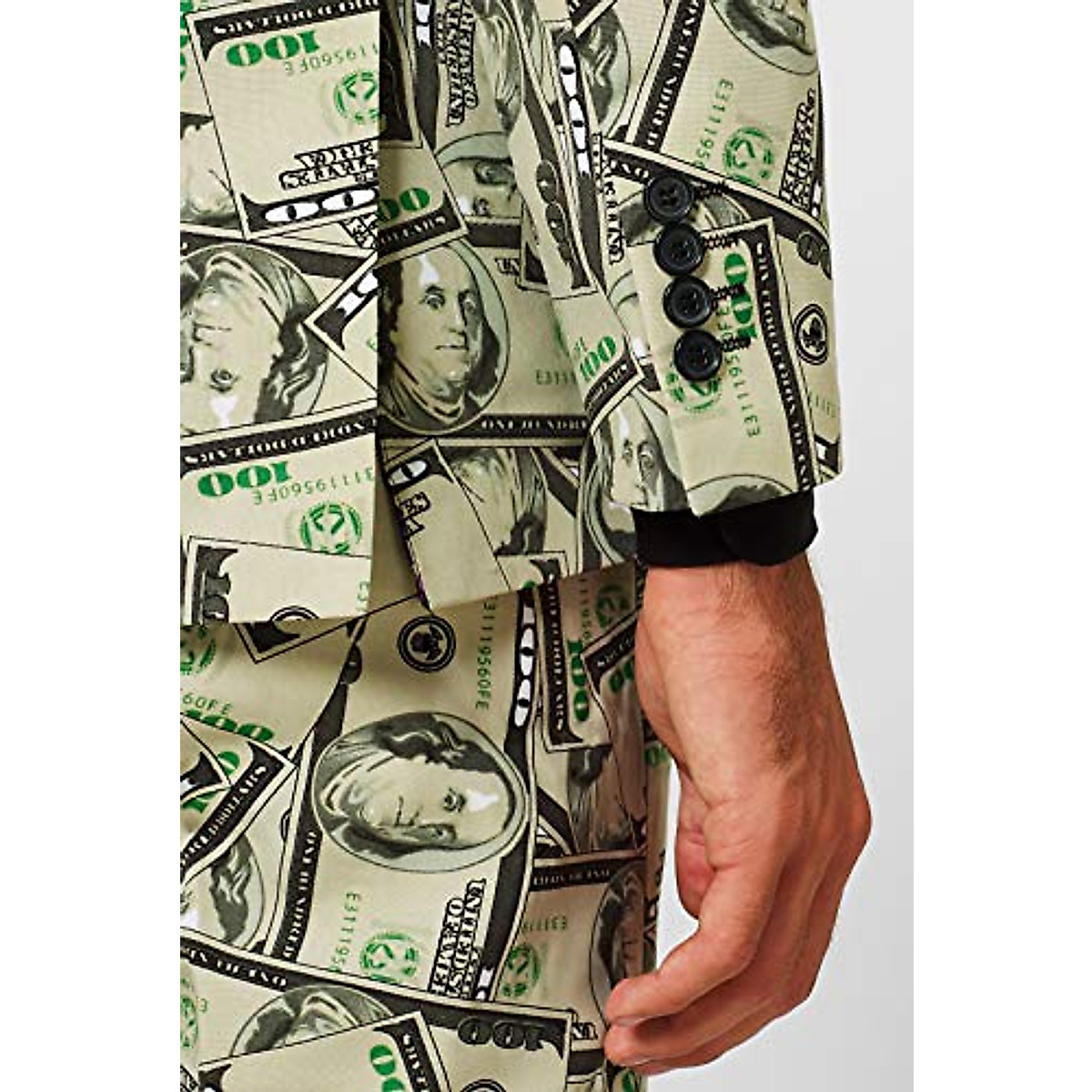 OppoSuits Men's Cashanova Party Costume Suit, Multi, 44