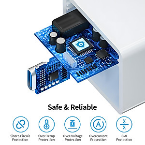 iPhone 15 Charger Block, 20W PD Type C Fast Wall Charger, USB C Charger Block for iPhone 15/15 Pro/15 Pro Max/iPad Pro/AirPods [2 Pack]