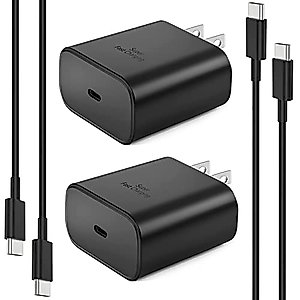 45W USB C Charger Samsung Super Fast Charger Type C Wall Charger for Samsung Galaxy S23 Ultra/S23/S23+/S22/S22 Ultra/S22+, Note 10/Note 10+/Note 20/S20/S21/S10/S9/S8, 2Pack