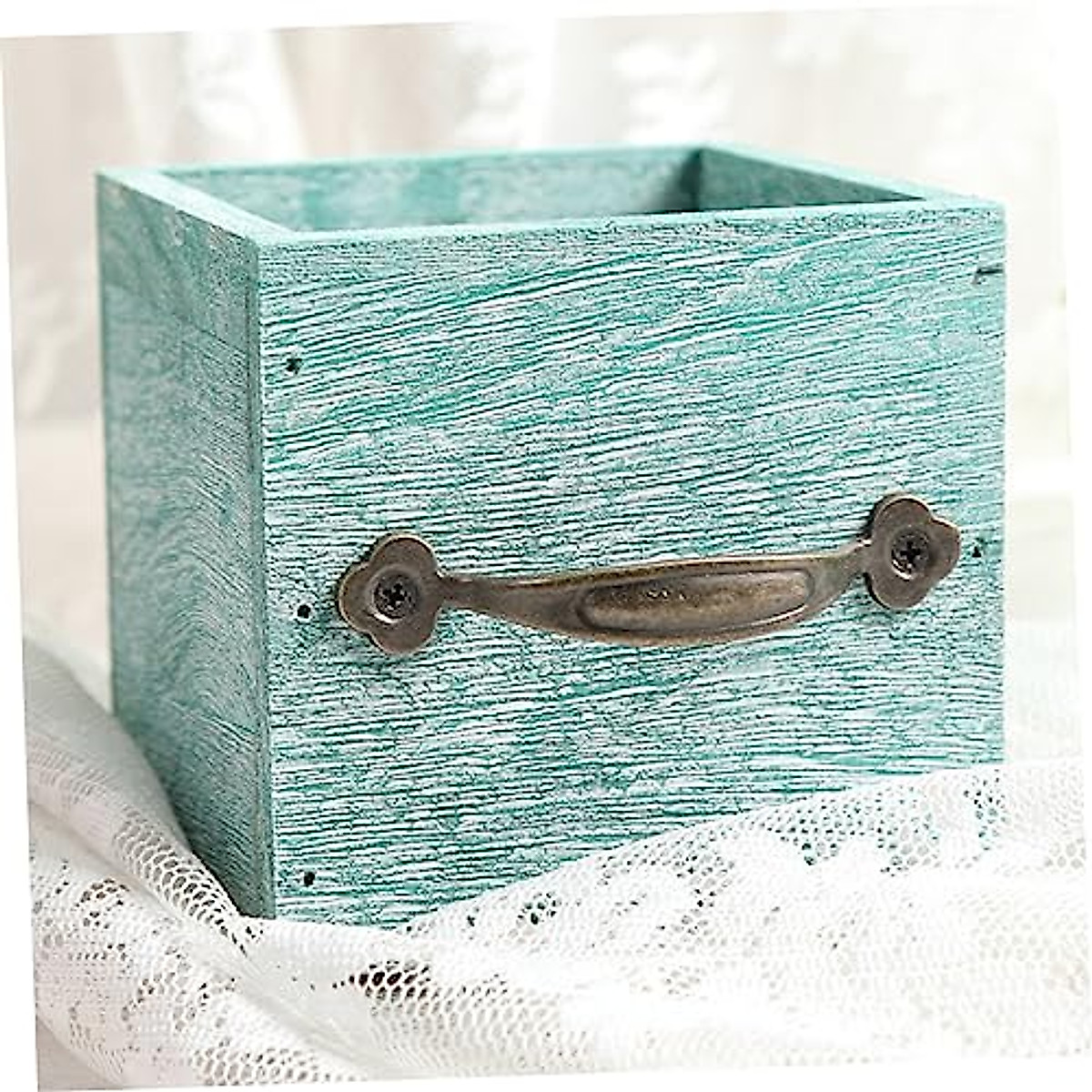 ZANOLI 4pcs Wooden Flower Basket Mini Vases for Flowers Flower Vases for Centerpieces Mini Pots Succulent Plant Pots Garden Pla