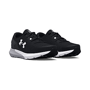 Under Armour Men's Charged Rogue 3, Black/White, 8 Medium US