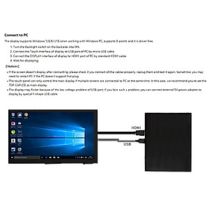 Ingcool 7 inch HDMI LCD 1024x600 Resolution Capacitive Touch Screen IPS Display Module Compatible with Raspberry Pi 4 3 2 1 B B+ A+, PC, Supports Windows 10/8.1/8 / 7