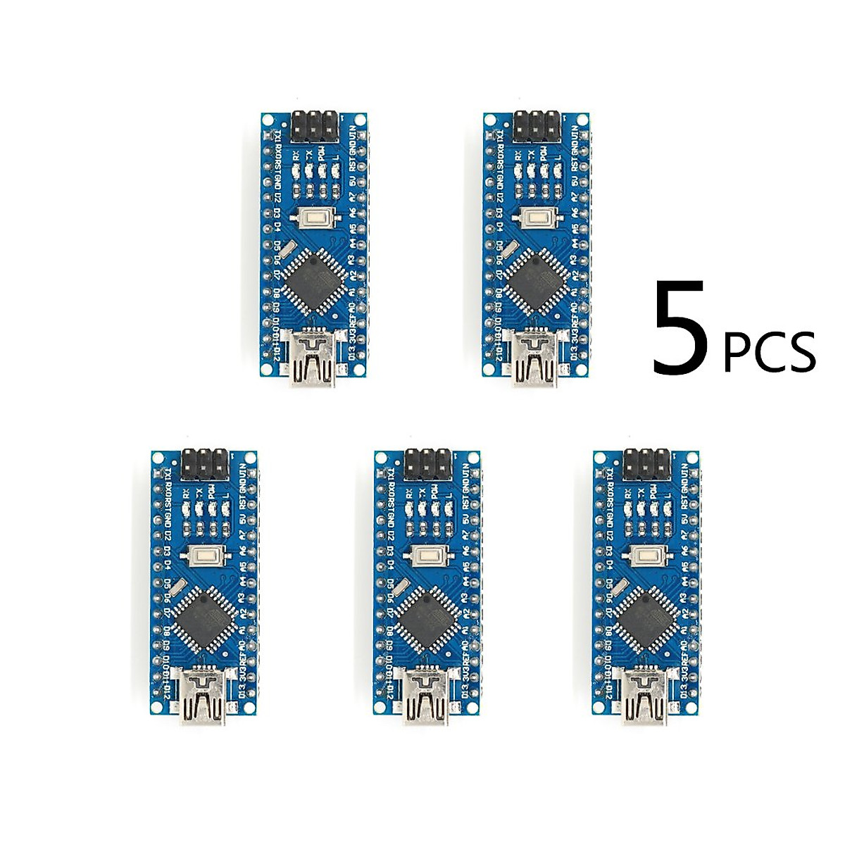 Ardest for Arduino Nano V3.0 ATmega328P Module Arduino Compatible Micro-Controller Board with Mini USB Interface