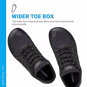 Xero Shoes Men's Mesa Trail Barefoot Waterproof Trail Runner Black, 13