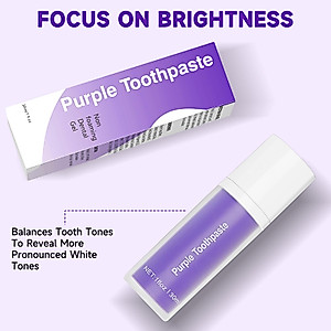 ZXSUCH Purple Toothpaste for Teeth Whitening