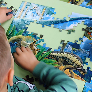 Planet of The Dinosaurs Jigsaw Puzzles for Kids Ages 4-8 | Fun & Entertaining Toys for Children | Epic Educational Birthday for Boys & Girls