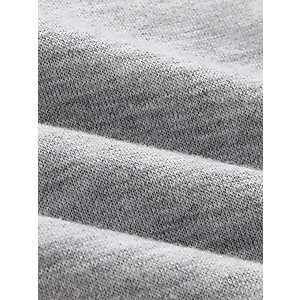 SweatyRocks Women's Casual Long Sleeve Colorblock Pullover Hoodie Sweatshirt Crop Top Black Grey X-Small