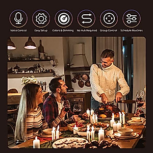OREiN Smart Flood Light Bulbs, Music Sync RGBTW LED Color Changing Light Bulb, 65W Equivalent BR30 WiFi LED Light Bulbs, WiFi Smart Bulbs That Work with Alexa/Google Home/Siri, 650LM CRI>90 4 Pack
