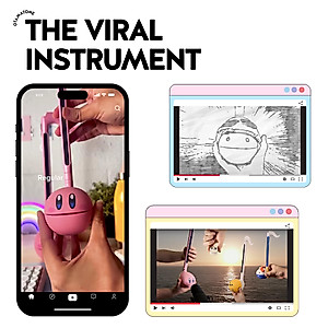 Otamatone Japanese Electronic Musical Instrument Portable Music Synthesizer from Japan by Maywa Denki Studio Award Winning, Educational Fun Gift for Children, Teens & Adults - White