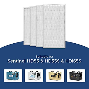 ALORAIR MERV-8 Filter Replacement Set for Basement Dehumidifiers Sentinel HD55,Sentinel HDi65(4 Pack)
