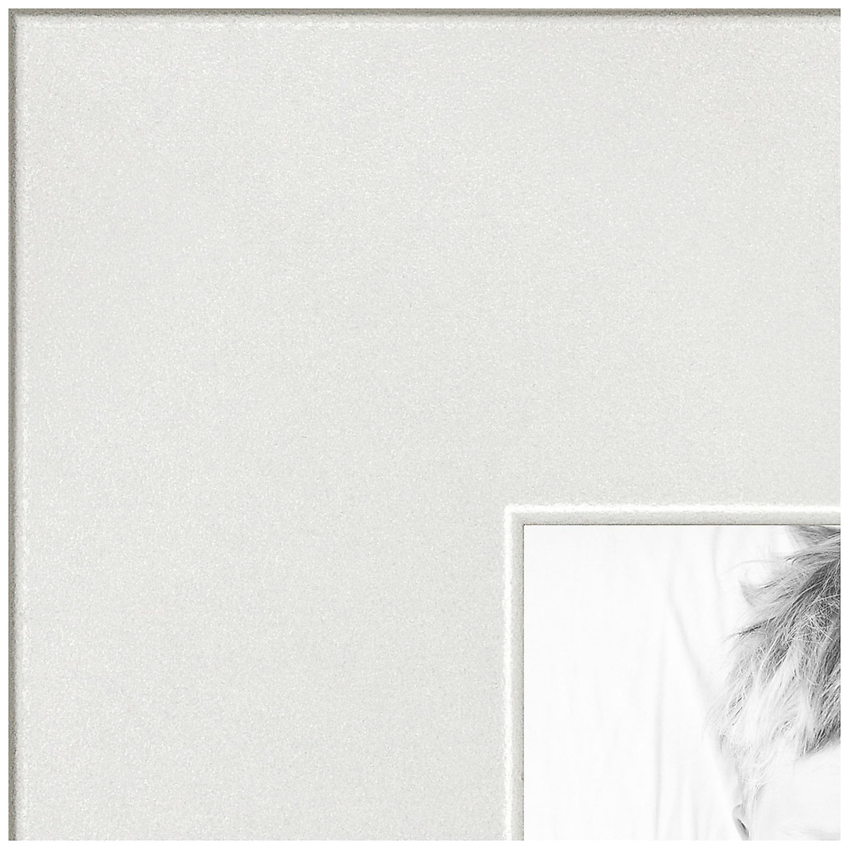 ArtToFrames 40x50 CM / 15.75x19.69 INCH White Picture Frame, This 1.25 Inch Custom MDF Poster Frame is White - Comes with Regular Glass and Corrugated Backing (CMWOMFRBW26074-40x50)