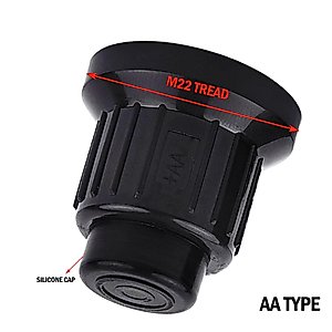 MENSI AA Push Button Igniter Switch Replacement Cap Pack of 2 (AA) Mounting Thread 22mm